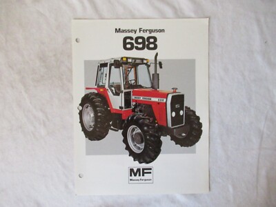 Massey Ferguson MF 698 tractor specification sheet brochure | eBay