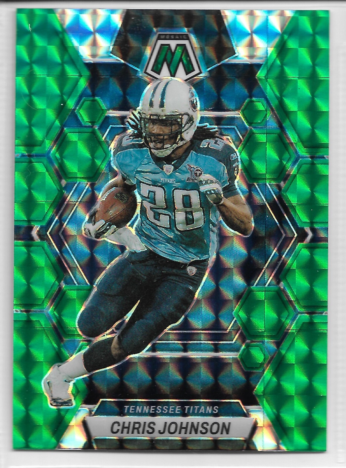 2023 Panini Mosaic Chris Johnson Green Parallel Card # 242 | eBay