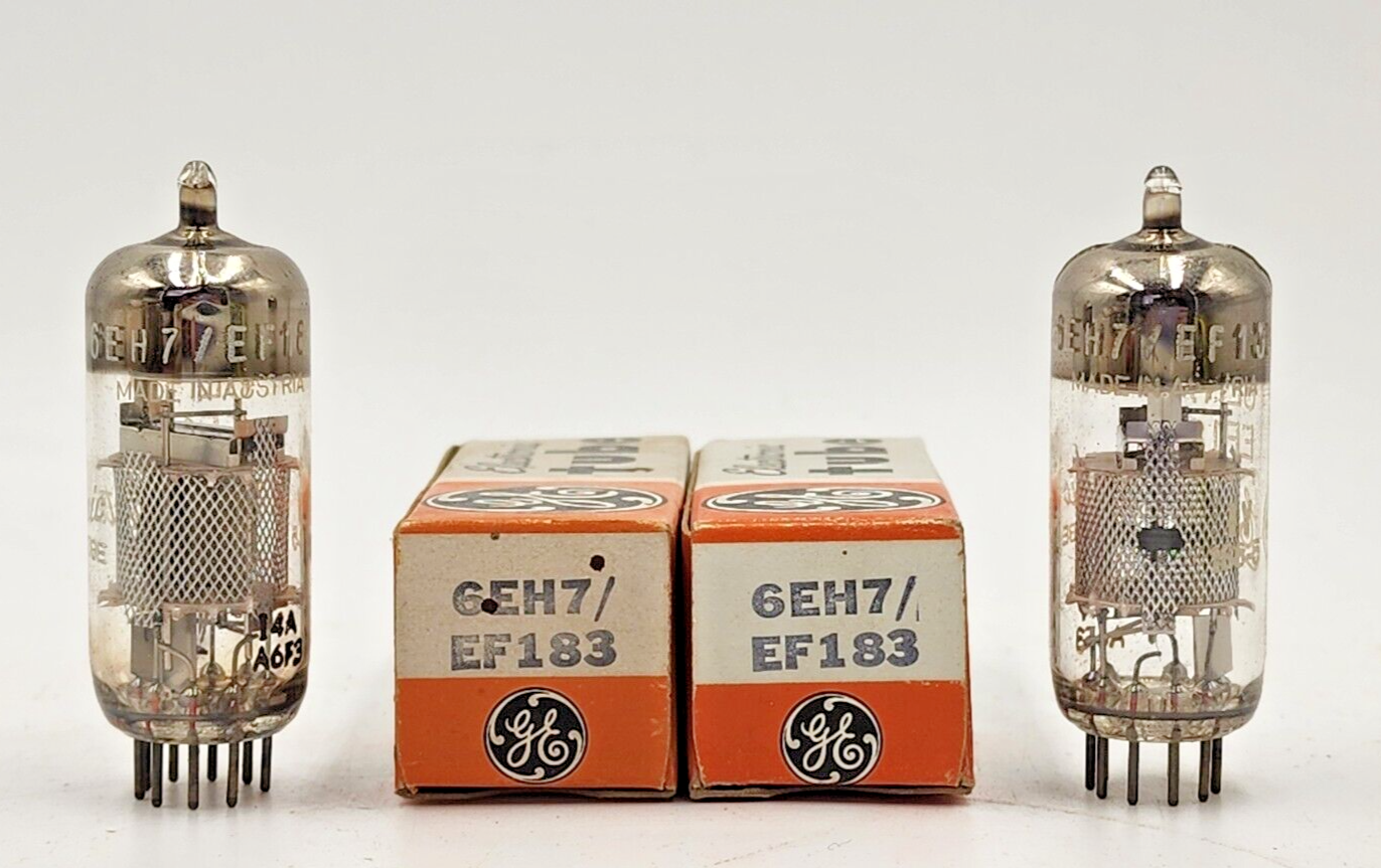 6EH7 / EF183 RFT Austria Pair New (New Old Stock) Test NEW 1 Year ...