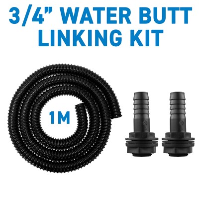 Water Butt Fitting Adapter Tank Linking Kit 3/4" Barb Overflow ...