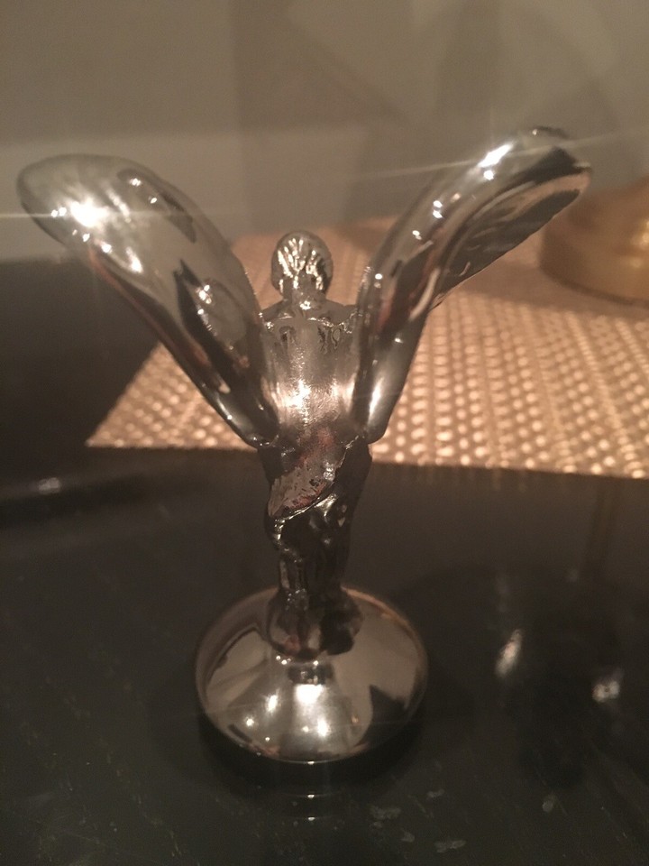 GENUINE Rolls Royce Spirit Of Ecstasy Flying Lady Ghost Wraith Dawn ...
