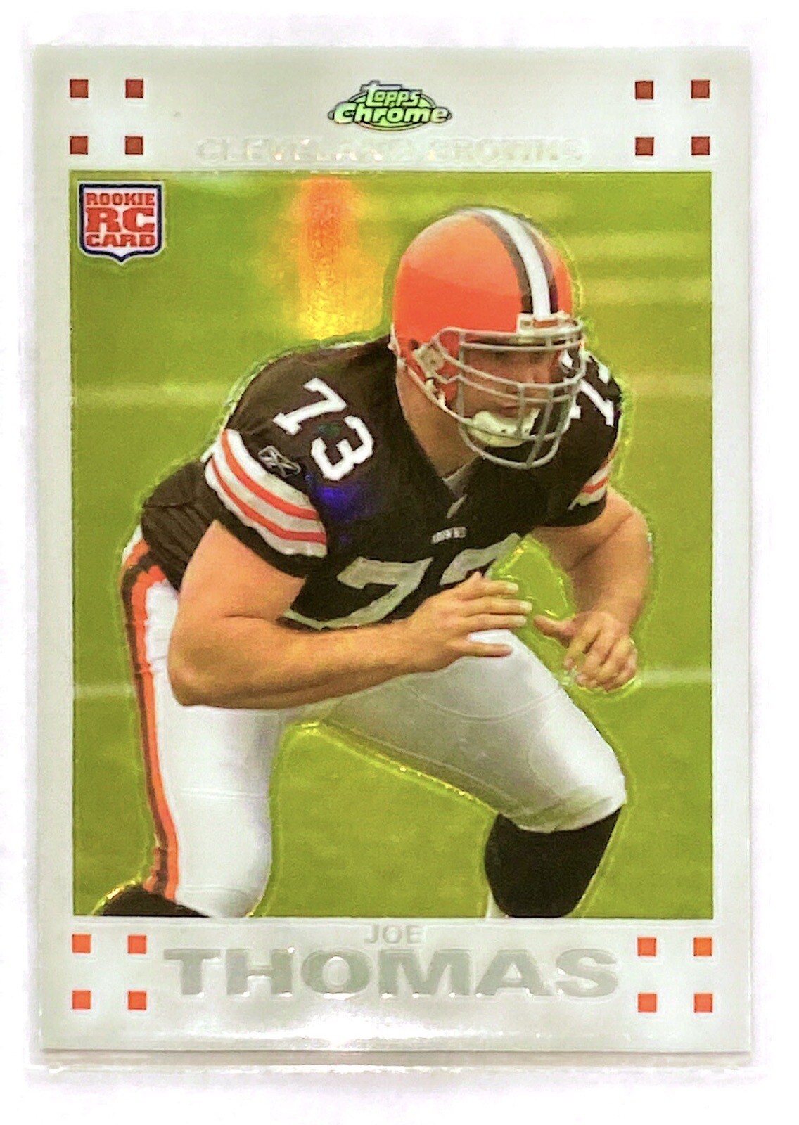 2007 Topps Chrome White Refractor #TC264 Joe Thomas Rookie Card (RC ...