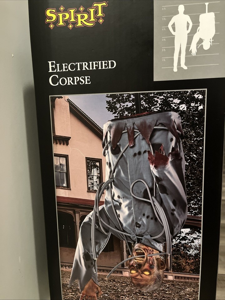 Spirit Halloween 3.6Ft Animated Electrified Corpse Animatronic Prop ...