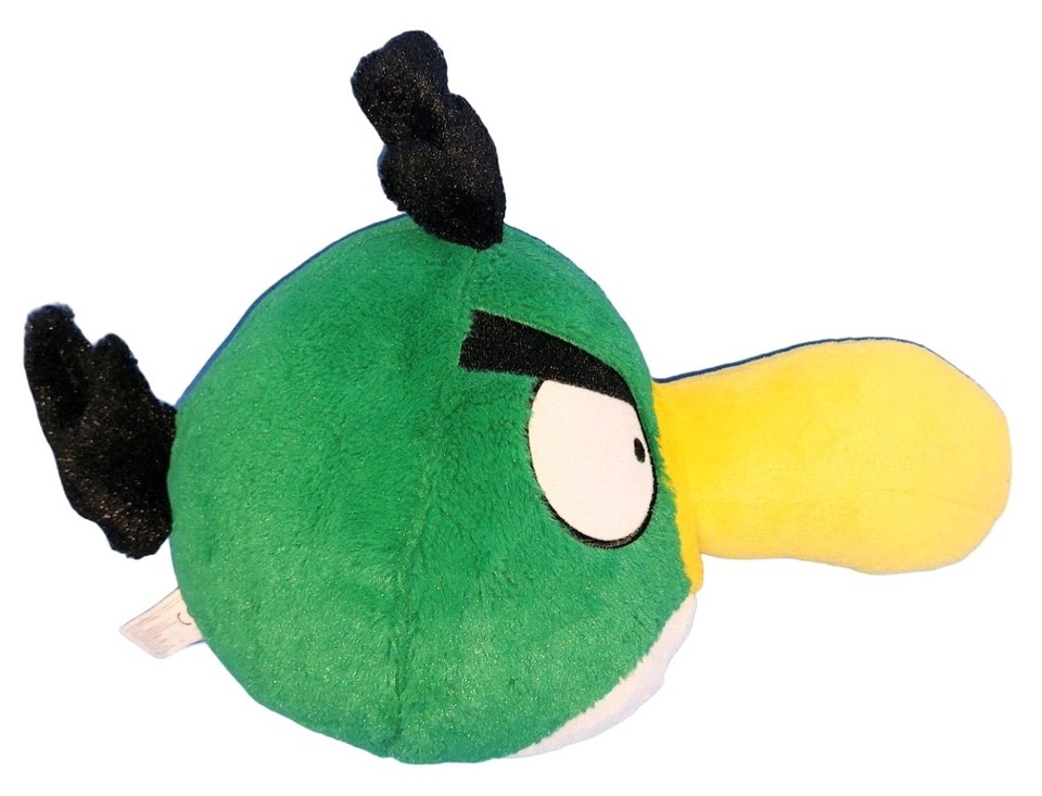 Angry Birds Plush Hal Toucan Green Bird 12" Long Beak Commonwealth 2012 ...