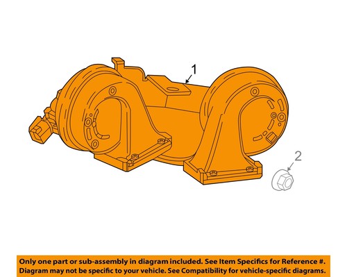 GM OEM 16-19 Volt Electrical Horn-Horn 84121194 | eBay