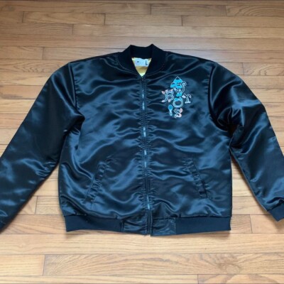 Boris Dronevil Love And Evol Satin Bomber Jacket Size Large Drone Metal Sunn | eBay