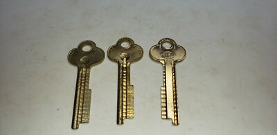 3 Ilco 1052A Key Blanks for Diebold Safe Deposit Box lot of 3 keys | eBay