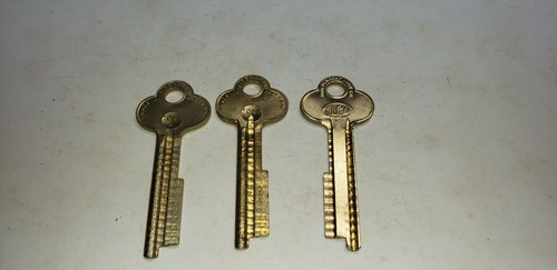 3 Ilco 1052A Key Blanks for Diebold Safe Deposit Box lot of 3 keys | eBay