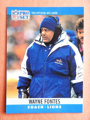 Wayne Fontes #106 Pro Set 1990 Football Card (Detroit Lions) E | eBay