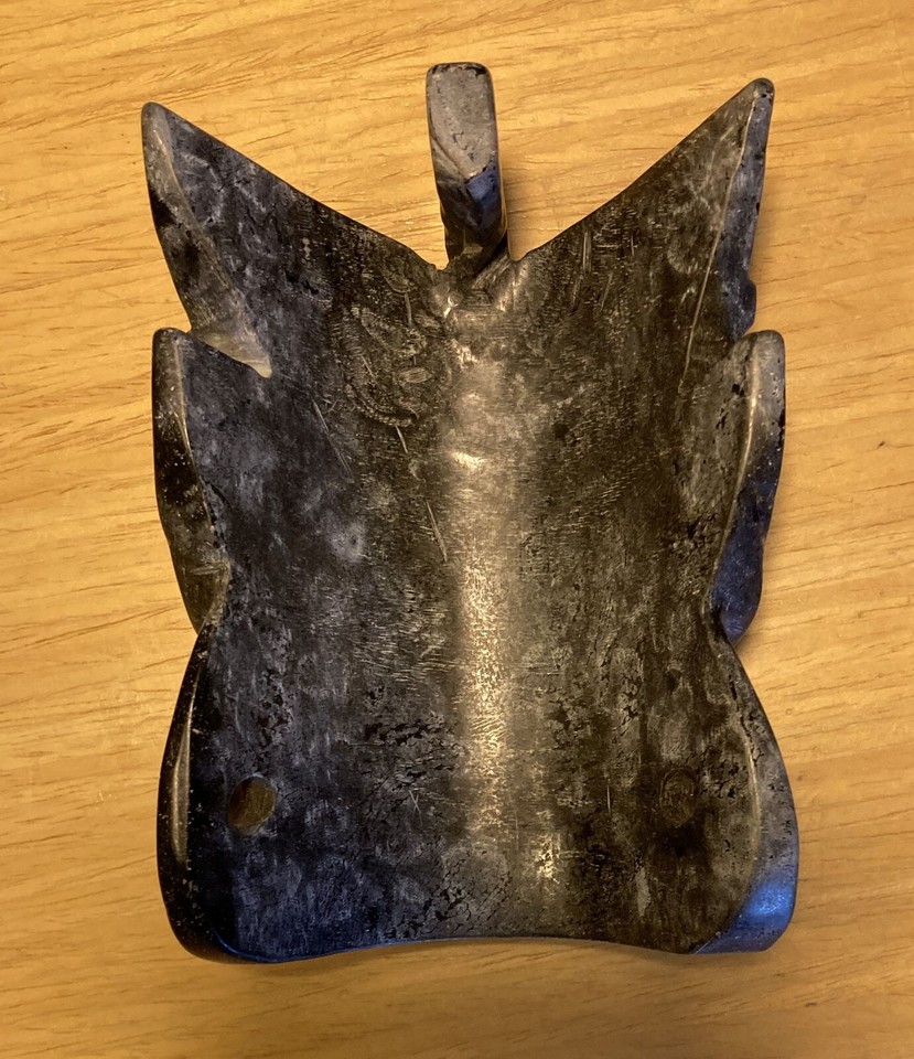 Chinese Archaic style Old Jade Stone Carving Face Mask | eBay