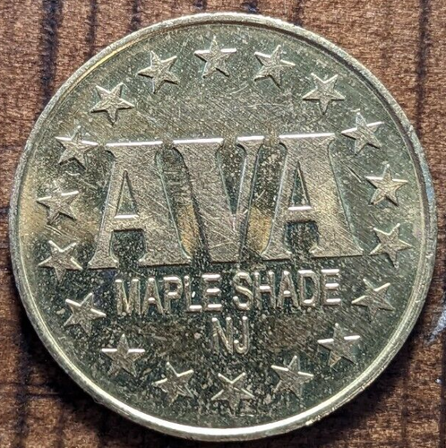 Maple Shade, New Jersey NJ American Vending Amusements AVA Arcade Token ...