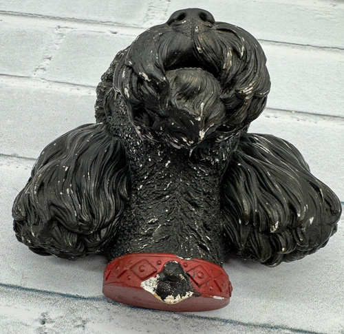 Vintage Chalkware Black Poodle Dog Head Bossons England Wall Hanging ...