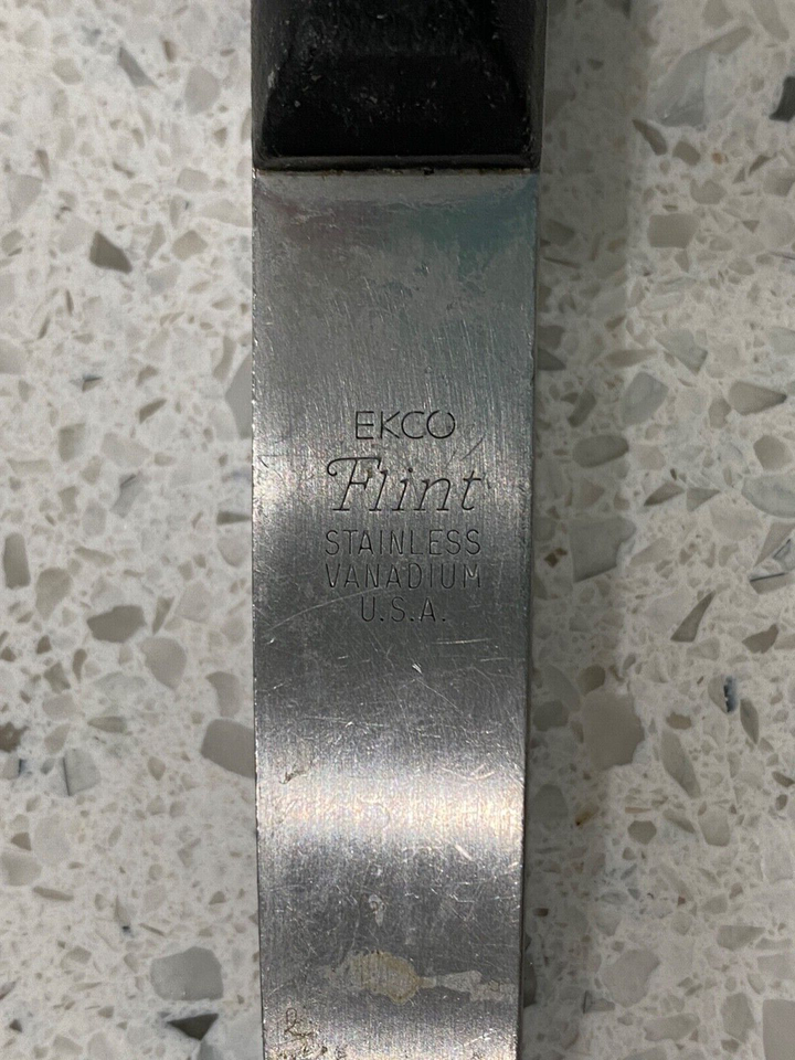 Vintage Ekco Flint Vanadium wide fat blade black nylon spatula turner ...