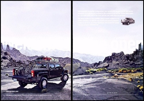 2009 2010 Hummer H3T Truck 2-page Original Advertisement Print Art Car ...