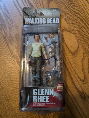 The Walking Dead Series GLENN RHEE W/Alt Head, Pipe, Gun, & Knife ...