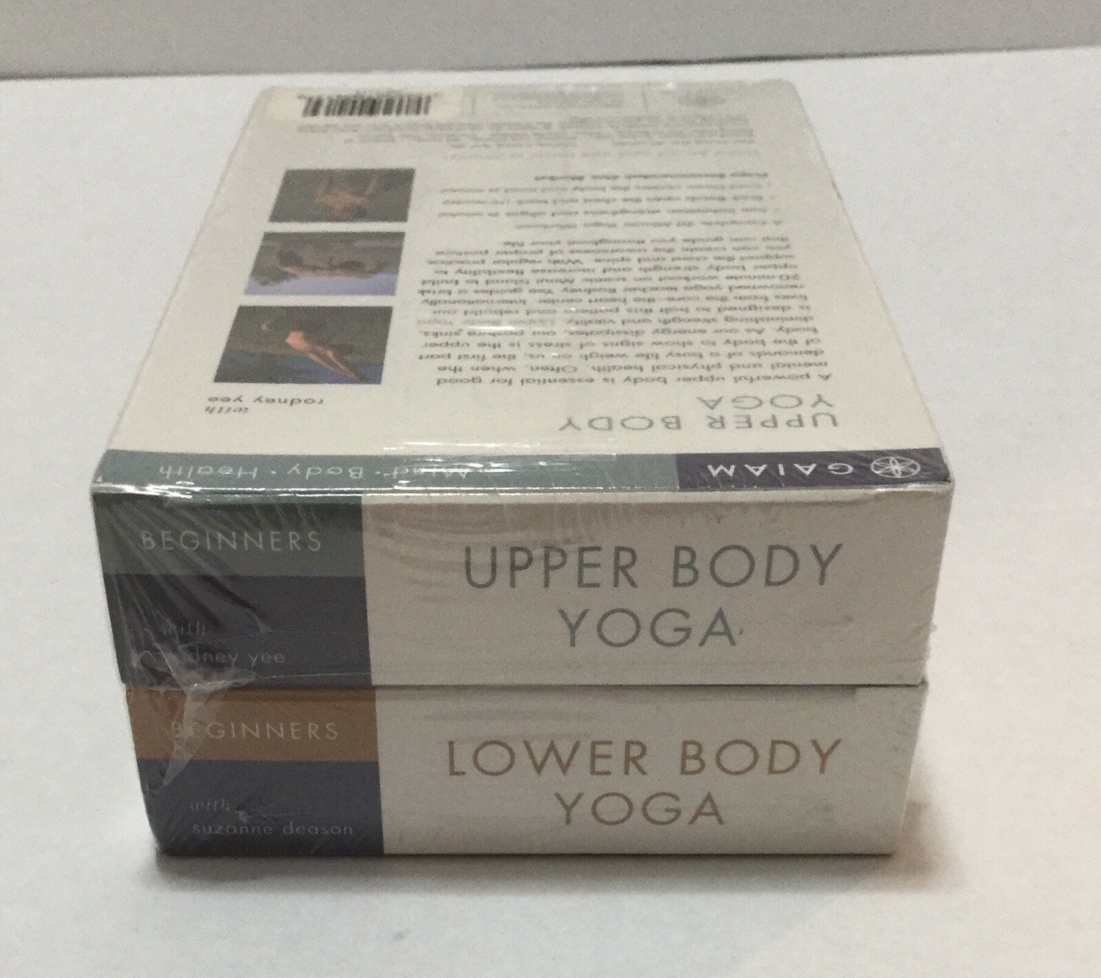 Gaiam Yoga For Beginners Upper & Lower Body VHS 2 Tape Set New In ...