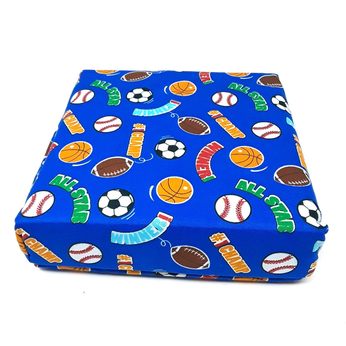 Morgan Kids Full Flannel Sheet Set - Sports football basketball soccer ...