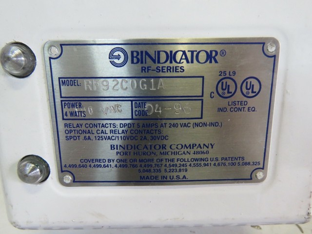 Bindicator RF92C0G1A Bin/tank Leveling Probe RF Series 120v for sale ...