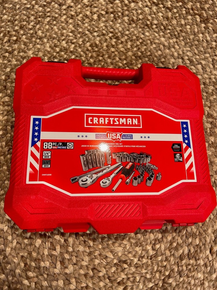 Craftsman USA 88 Piece SAE / Metric Socket Set Made in Texas USA ...