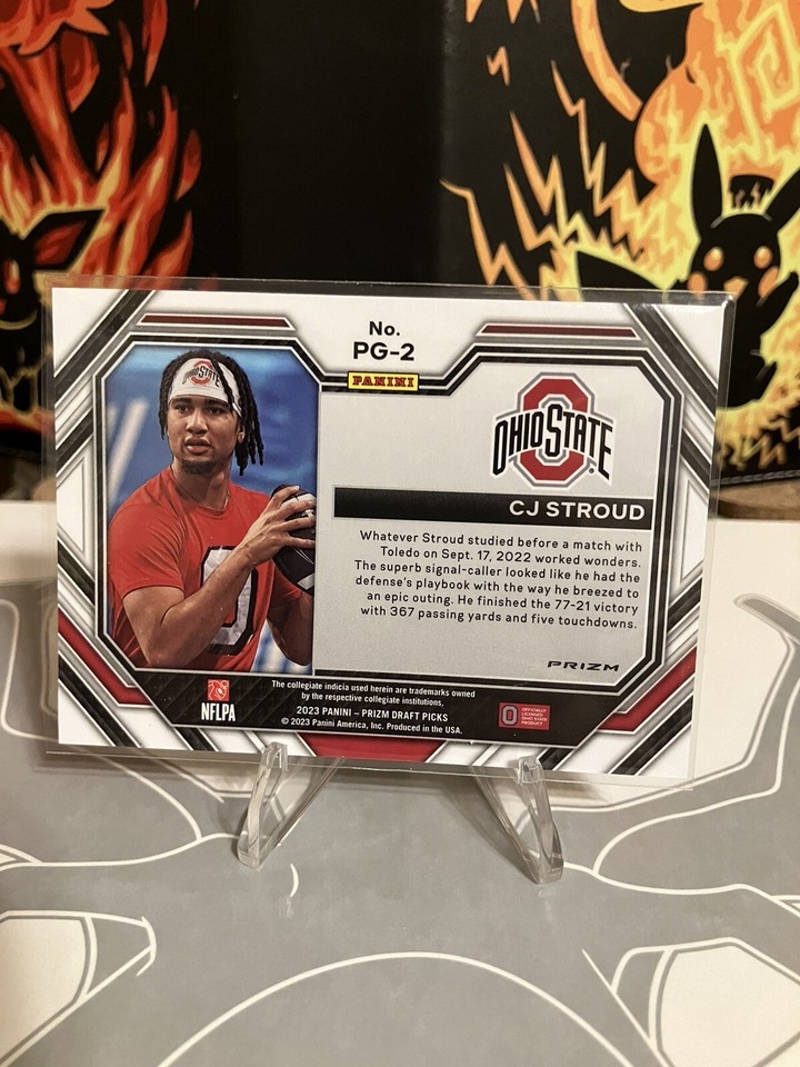 Cj Stroud Rookie Card RC Pregame Silver Prizm Draft Picks 2023 🦄🔥 | eBay