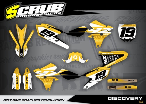 Yamaha YZ250f Graphics 2015 2016 2017 2018 decals SCRUB Stickers YZf ...