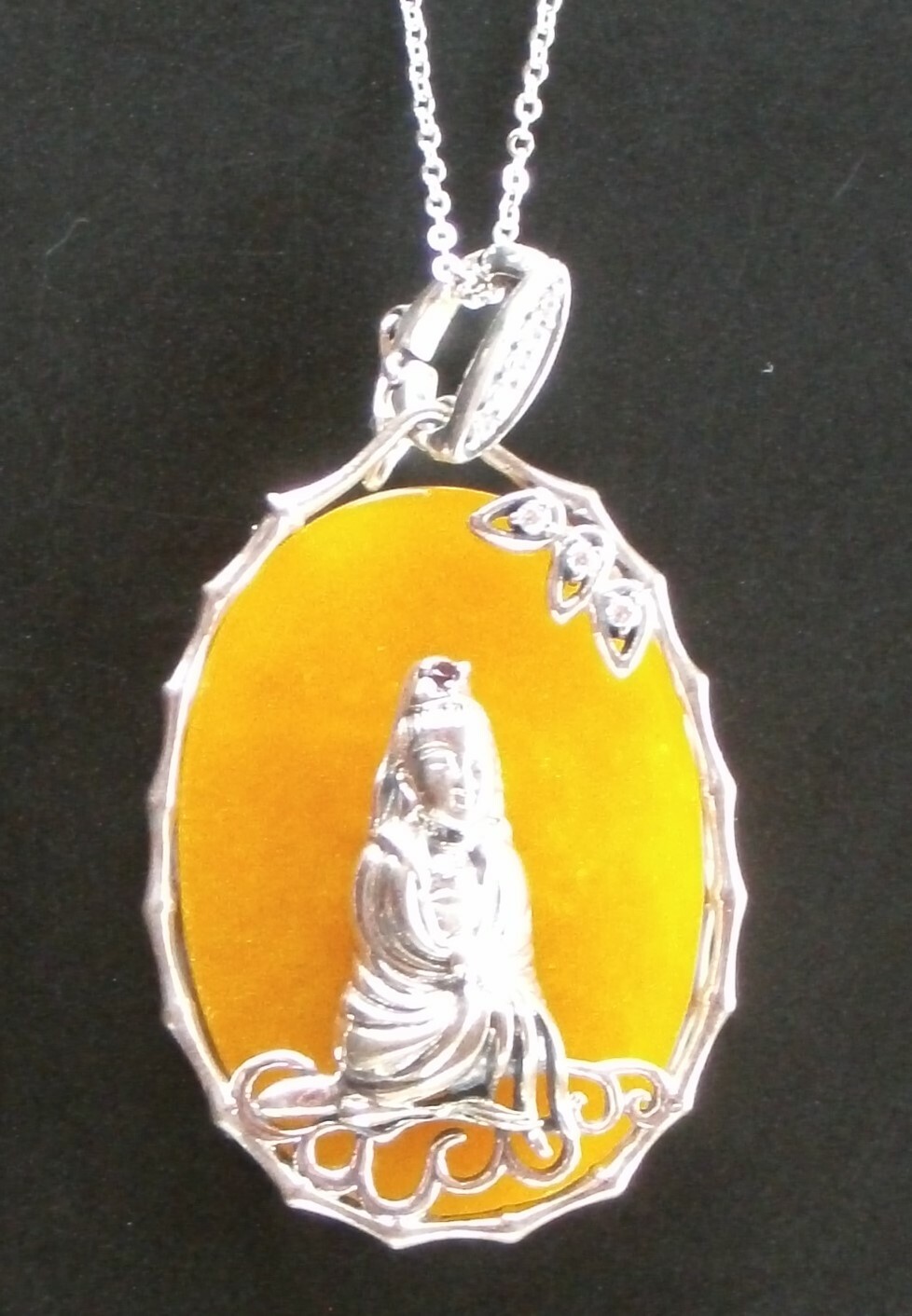 Ashanti Sri Lanka Yellow Jade and Clear Crystals Budd… - Gem