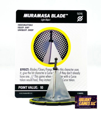 Marvel Heroclix Muramasa Blade #S016 w/ Card X-Men X of Swords Set SLOP ...