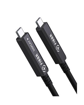 Fiber Optic USB C Cable(50ft), Full-featured Active Optical USB C to ...