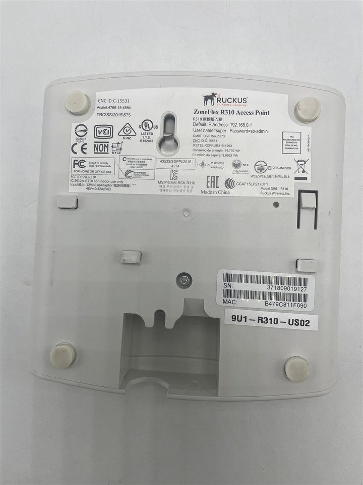 Ruckus ZoneFlex R310 Access Point | eBay