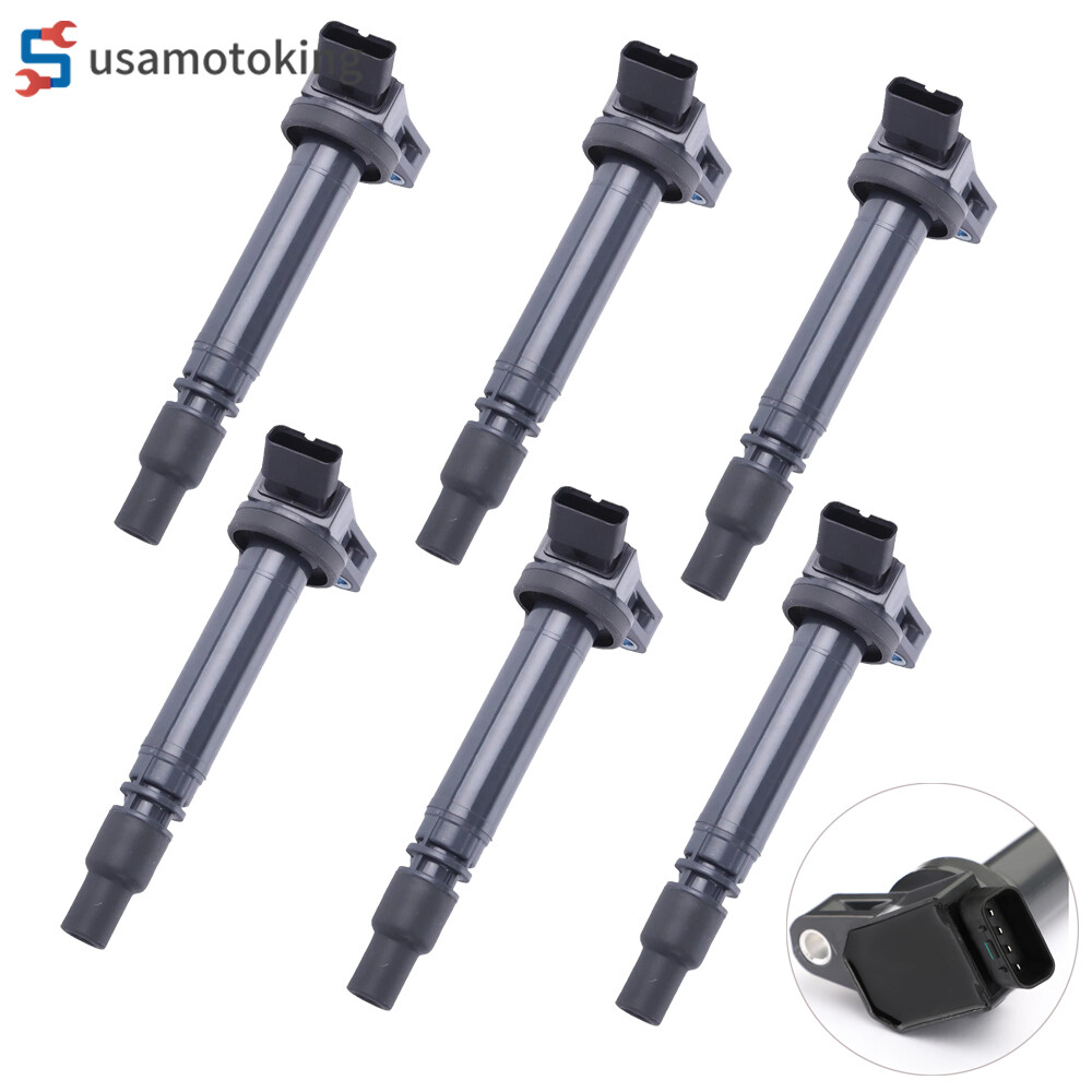 6PCS Fit TOYOTA IGNITION COIL 90919-02250 673-1309 & 9091902250 A2005 ...