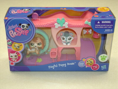 Littlest Pet Shop DACHSHUND 2035 HUSKY 2036 PUPPY DOG HOUSE LPS New ...
