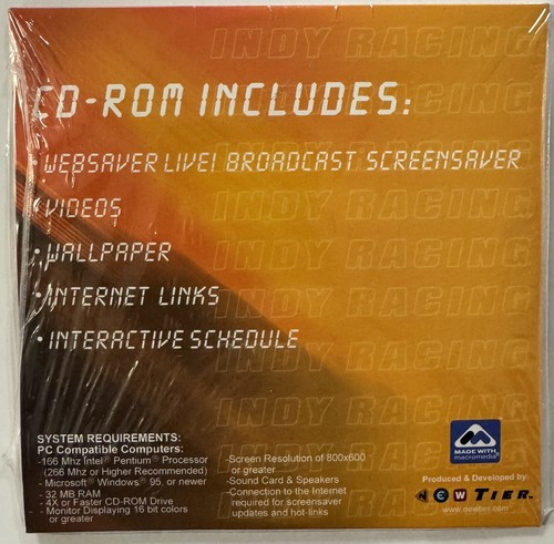 Indy Racing 2002 Interactive Cd-Rom & Broadcast Screensaver (Collectors ...