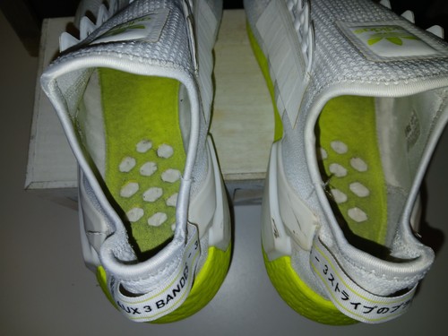 Adidas NMD_R1 V2 Cloud White Neon Mens Size 12 No Insoles | eBay