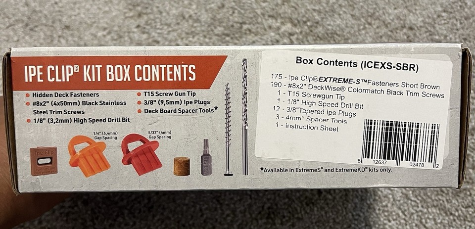 DeckWise Hidden Deck Fastener Ipe Clip Biscuit Style Kit for Hardwoods(175-Pack) | eBay