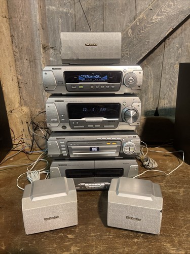 Technics SA-DV290 Amplifier Stack 5 Disc CD Changer Cass Tape Tuner No ...
