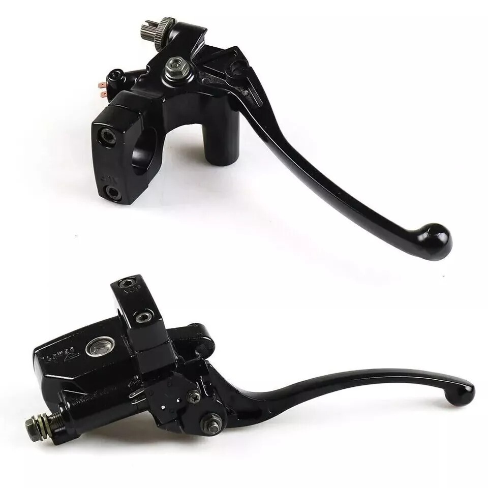 1" Motorcycle Master Cylinder Front Brake & Clutch Levers Set For ...