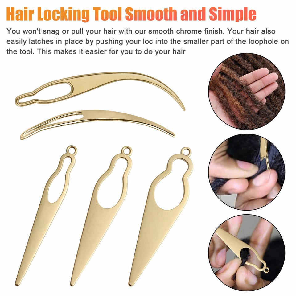Crochet Needle Hook Bamboo Handle Dreadlock Knit Hair Making Braiding ...