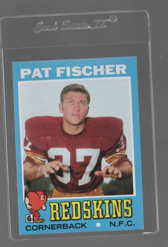 1971 Topps Football PAT FISCHER #74 WASHINGTON REDSKINS NM MINT CLEAN ...