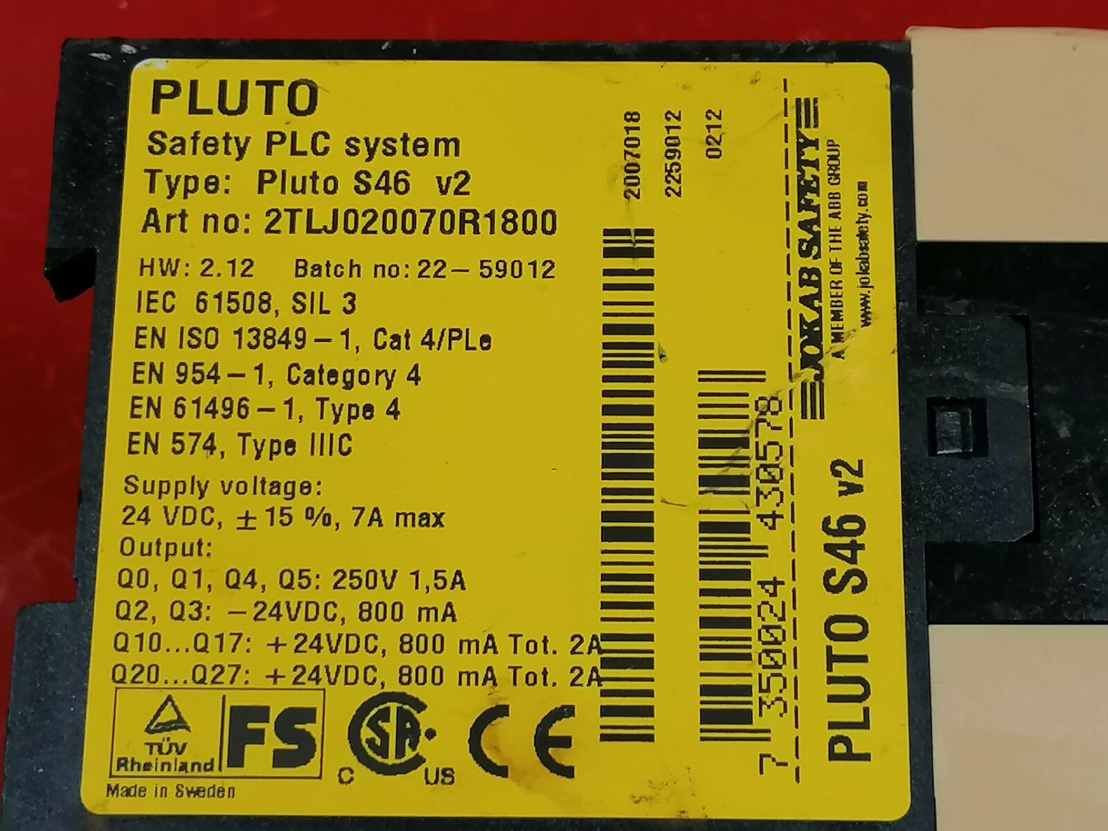 Jokab Safety Pluto S46 v2 Gebraucht | eBay.de
