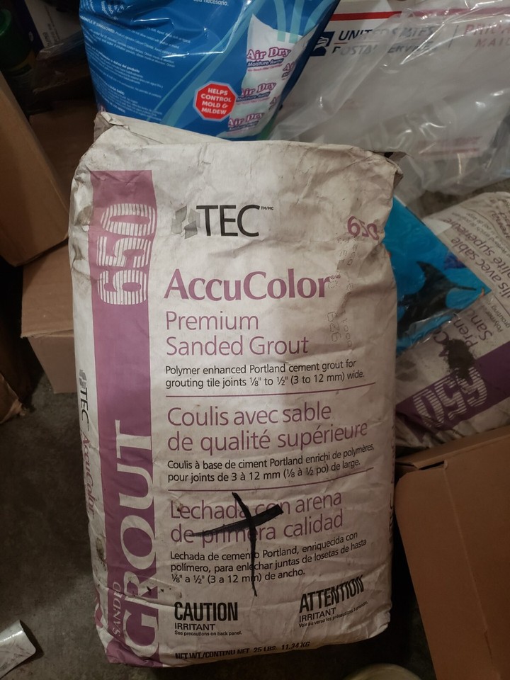 25 lbs. TEC AccuColor Premium Sanded Grout 650 SANDED ( 929 CHARCOAL ...
