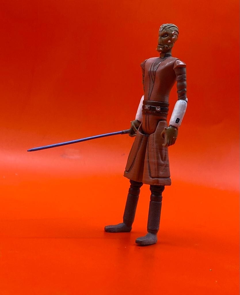 Star Wars custom articulated jedi ima gun di 3,75 inch clone wars ...