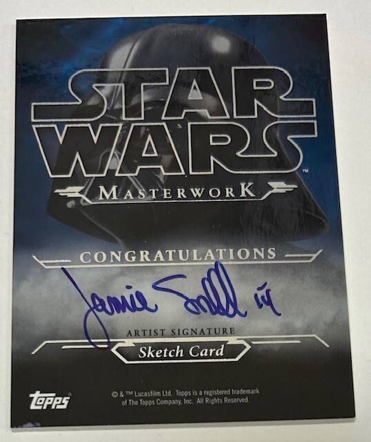 Topps StarWars Masterwork SENATOR PADME AMIDALA SIGNED Jamie Snell 1/1 ...