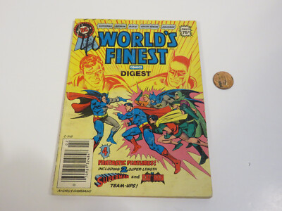WORLD'S FINEST #23 SUPERMAN BATMAN DC COMIC BOOK DIGEST BLUE RIBBON ...