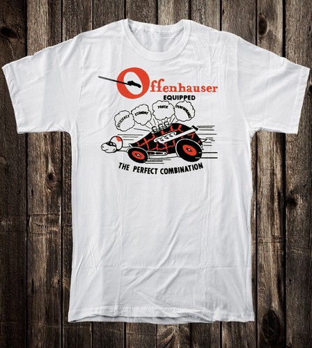 Retro Hot Rod Tee T Shirt Drag Race Racing Speed Shop Offenhauser Offy ...