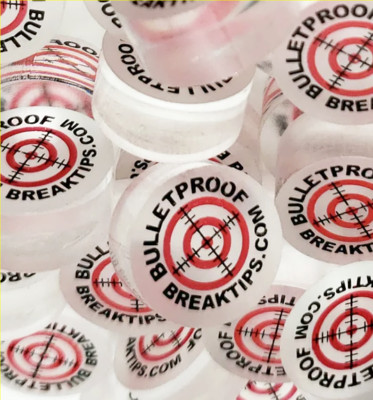 1 Bulletproof Break/Jump Cue Tip / Clear / 14mm | eBay