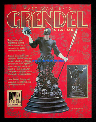 Grendel Figure Bowen Designs 1995 Trade Print Magazine Ad Poster ADVERT ...