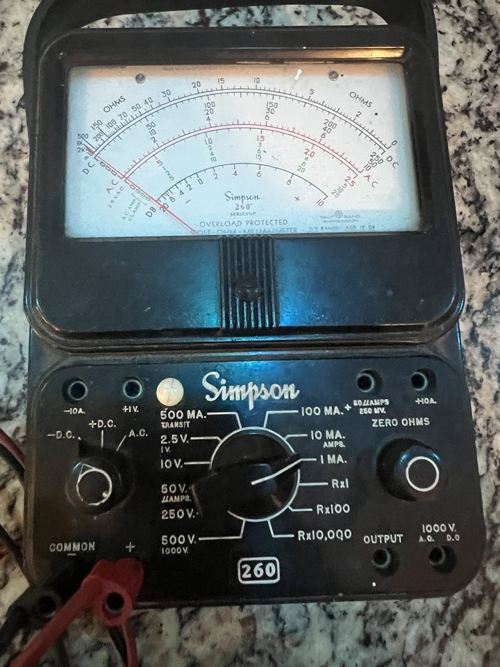 vintage simpson model 260 multimeter Tested Working. A | eBay