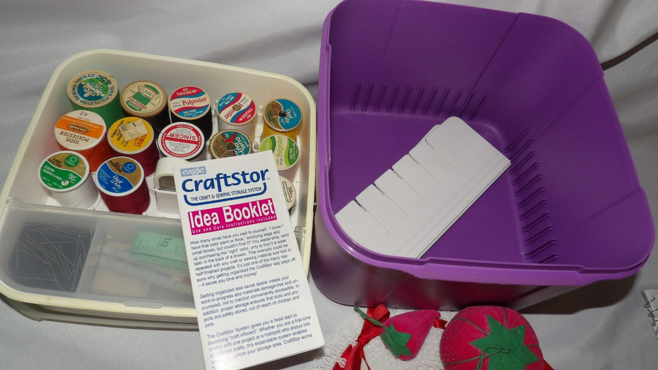 HUGE Lot SEWING Notions BOXES Eagle Craftstor SINGER Thread SEW U Book ...