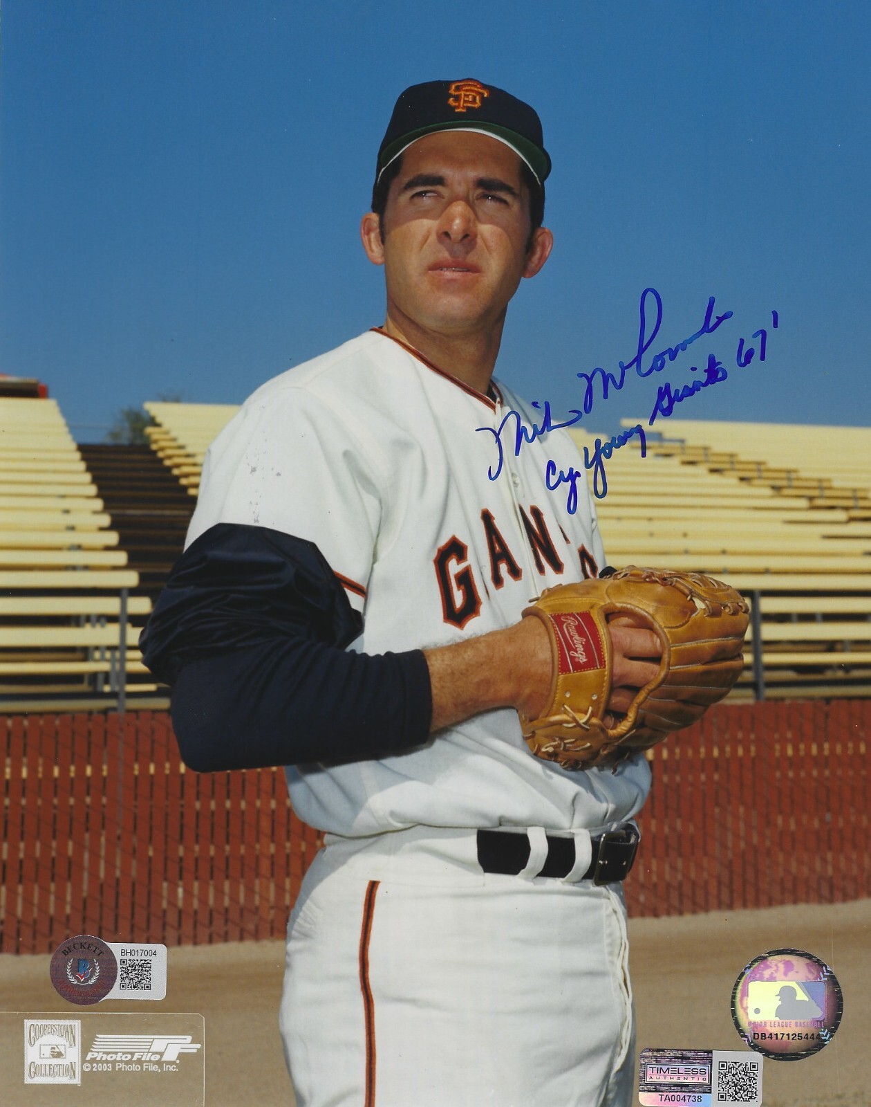 Mike McCormick Autographed Signed 8x10 Photo - Giants Yankees - w ...