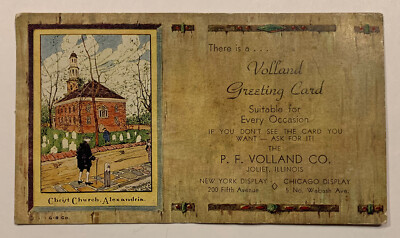 BLOTTER CARD: 1950s PF VOLLAND Company - Greeting Card - Joliet ...